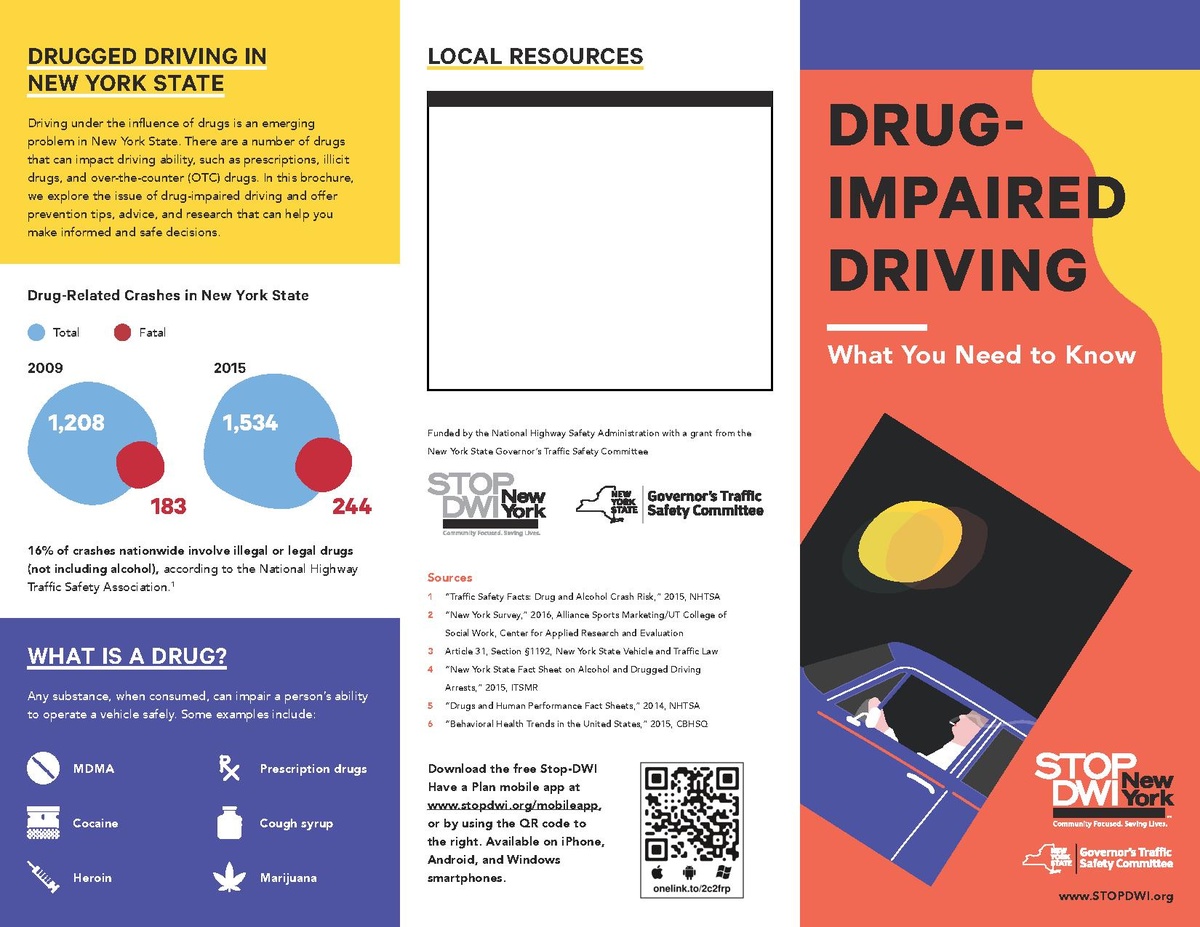 Drug Impairment Brochure (2016) - Stop DWI Toolkit